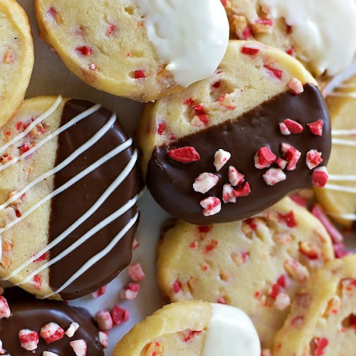 Peppermint Shortbread Cookies | Nancy Lee & Me