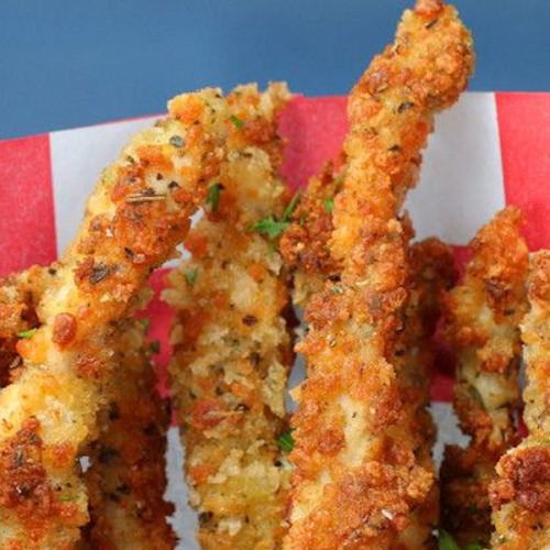 Garlic Parm Chicken Fries | Nancy Lee & Me